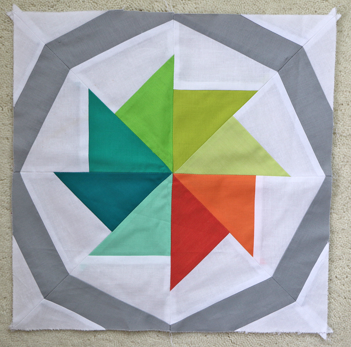 Wheel of Fortune Block 1200 x 1200 Bernina We All Sew Blog | WeAllSew